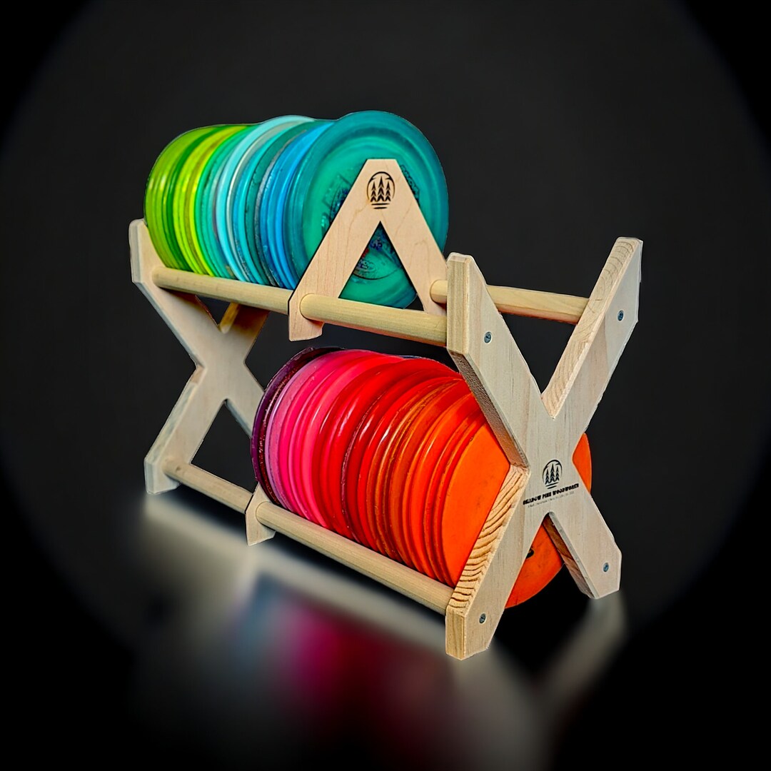 Disc Golf Storage Rack - X Rack - Stores 70 Discs - Etsy