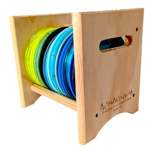 Disc Golf Storage Rack - 1 Level - FREE Shipping and Laser Engraving ...