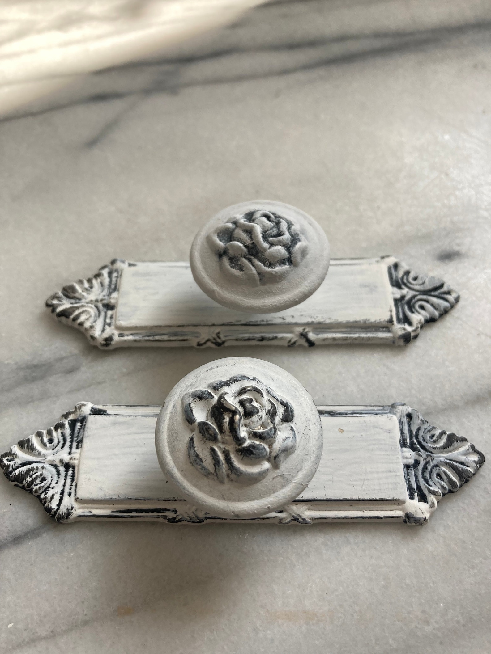 Farmhouse Style Knob and Backplate for Cabinets Dressers - Etsy