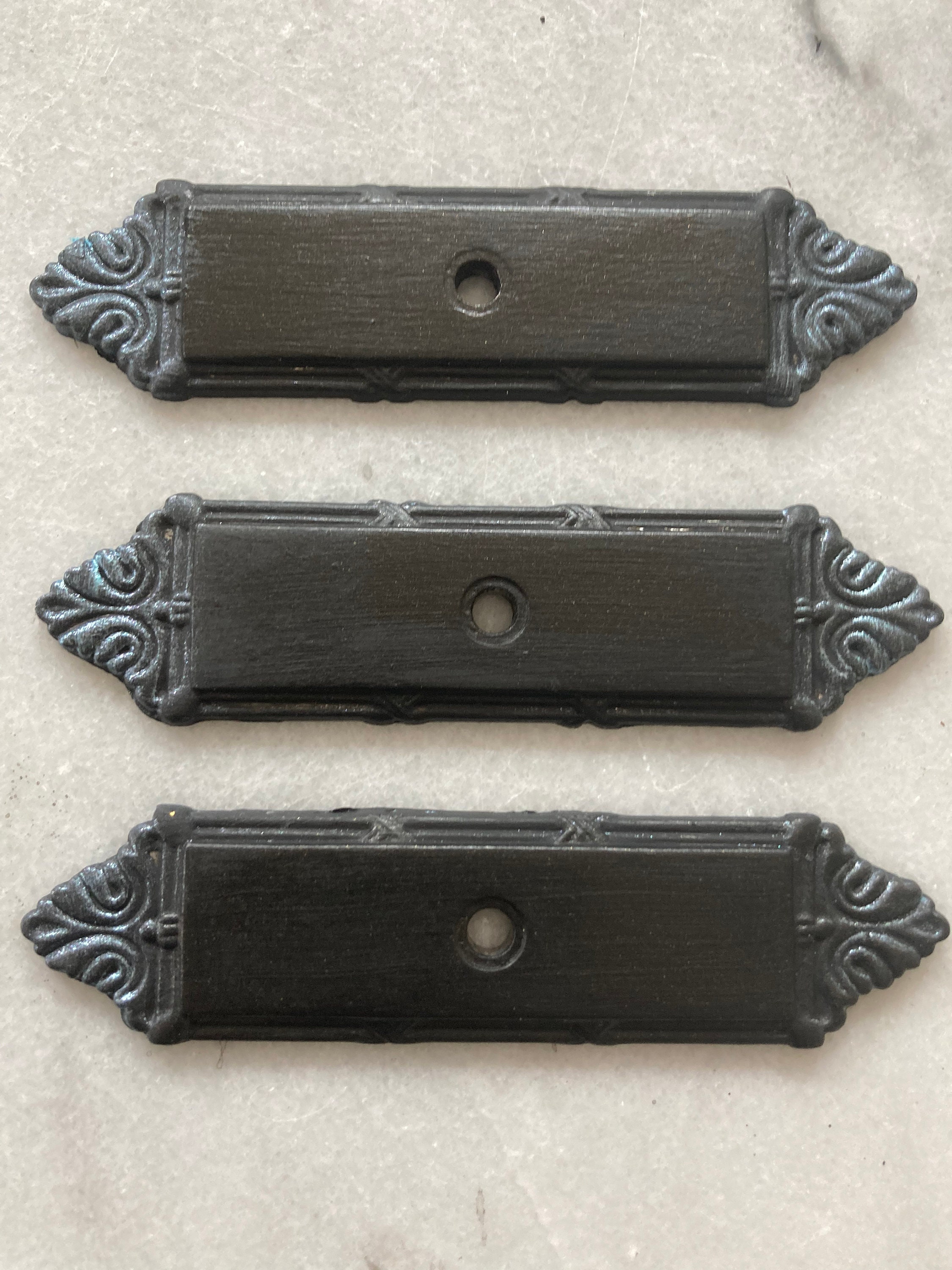 Vintage Style Knob Plate for Dressers or Cabinets Farmhouse Shabby Chic ...