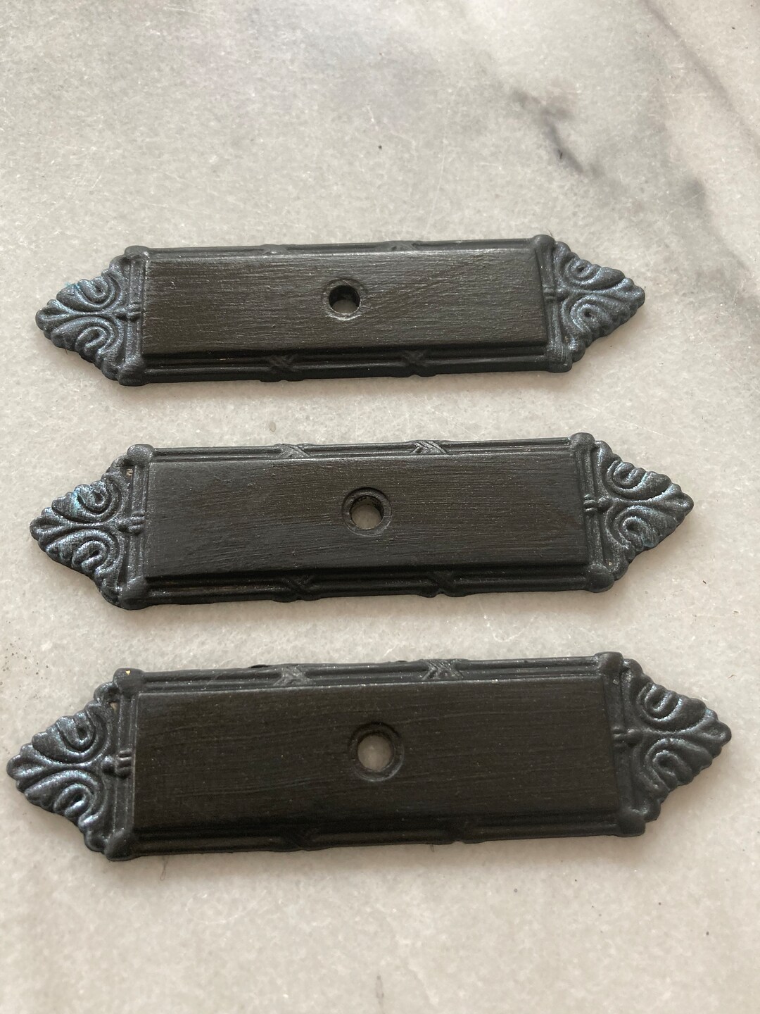 Vintage Style Knob Plate for Dressers or Cabinets Farmhouse Shabby Chic ...