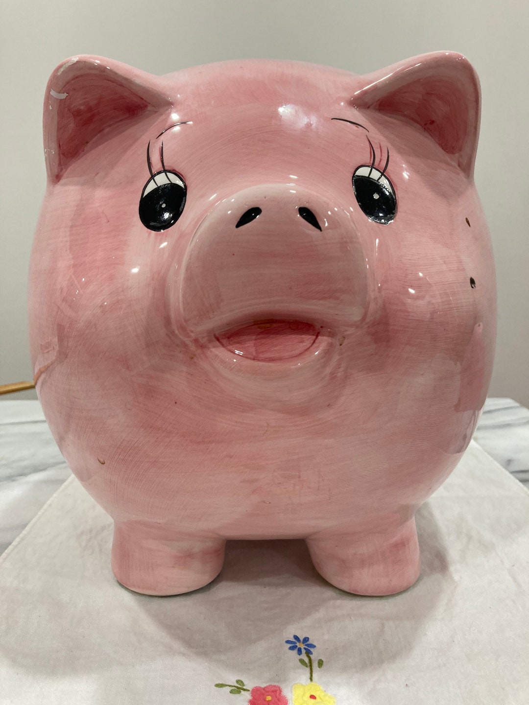 Adorable Large Vintage Piggy Bank Childs Gift Kids Gift Piggy Bank for ...