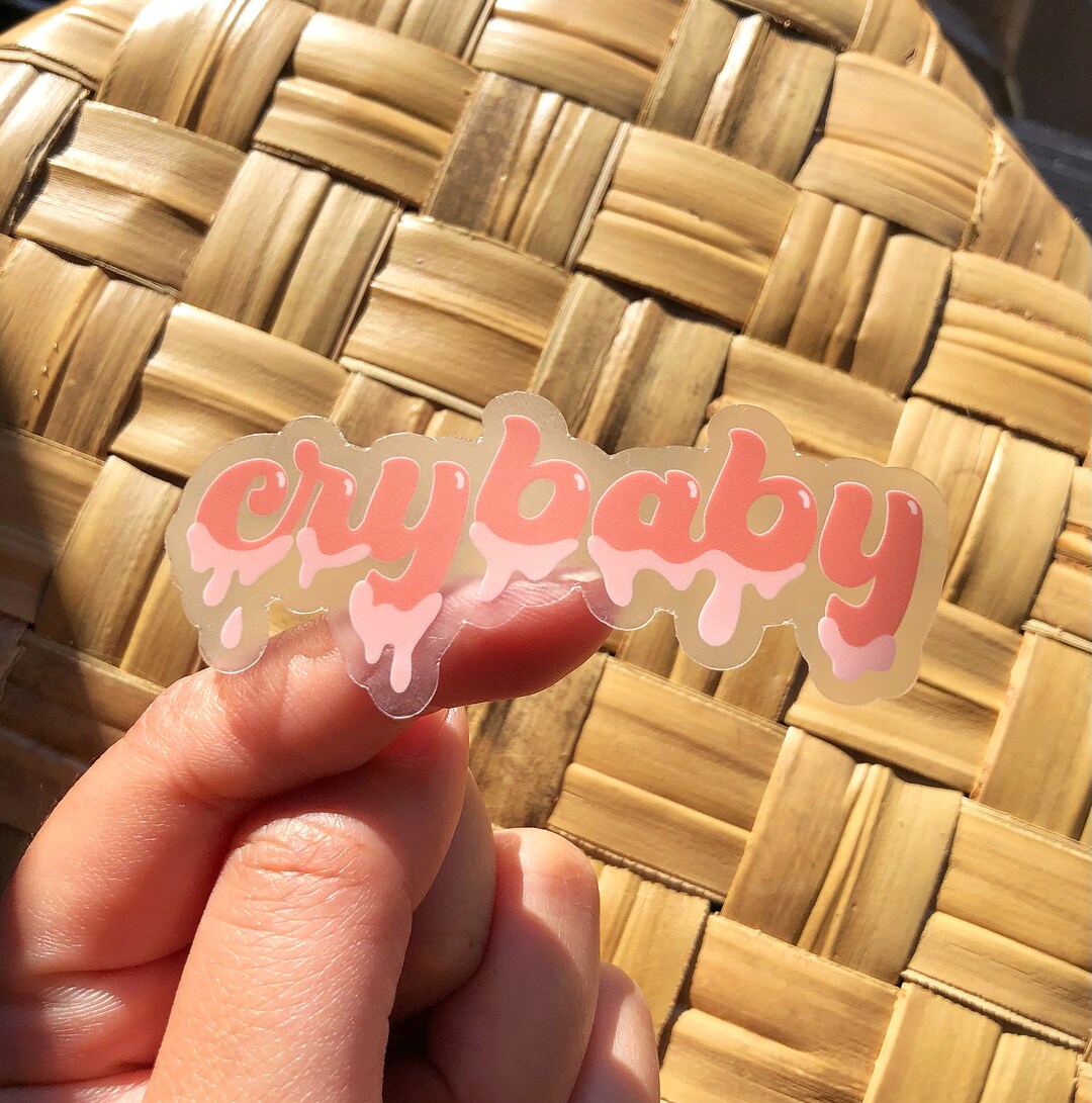 Cry Baby Sticker, 3x1.25 - Etsy