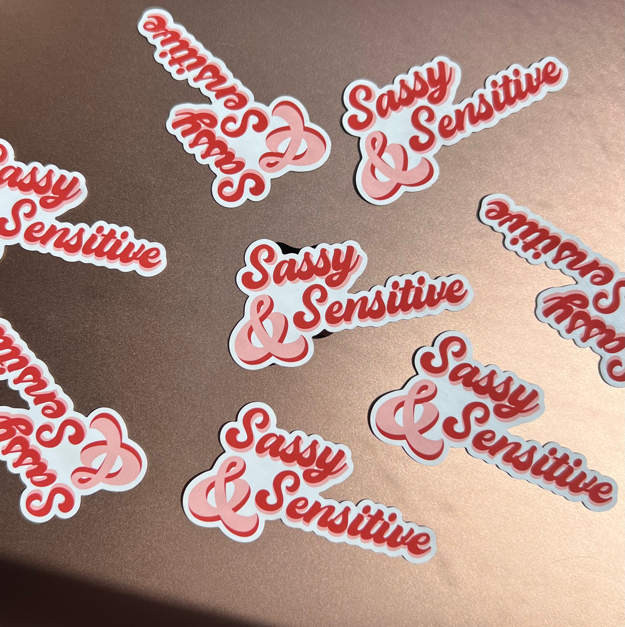 Sassy and Sensitive Magnet 3x1.6 In. - Etsy