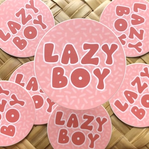 Lazy Boy Logo Sticker, 3x3in. - Etsy
