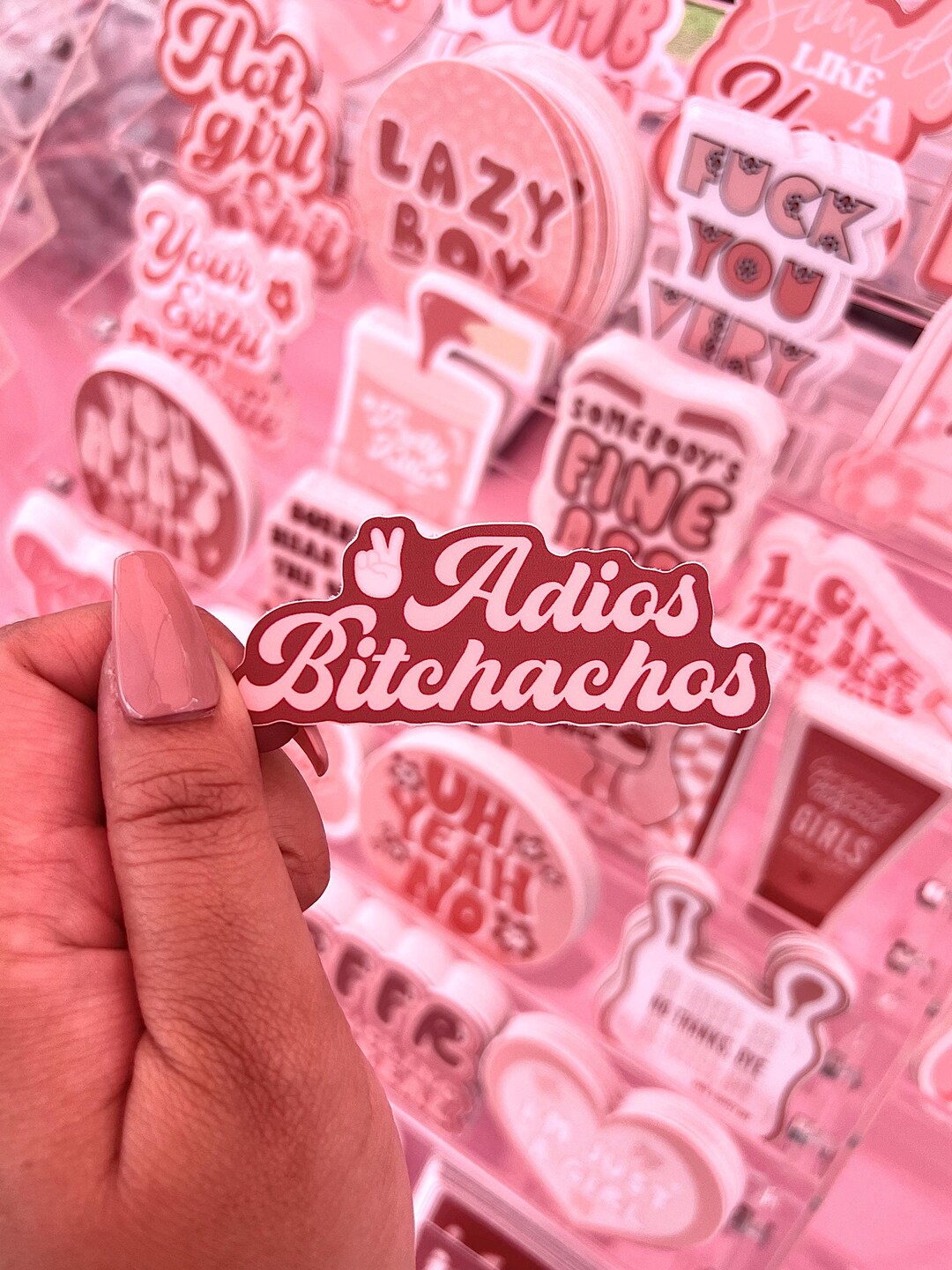 Adios Bitchachos Sticker, 3x1.2" - Etsy