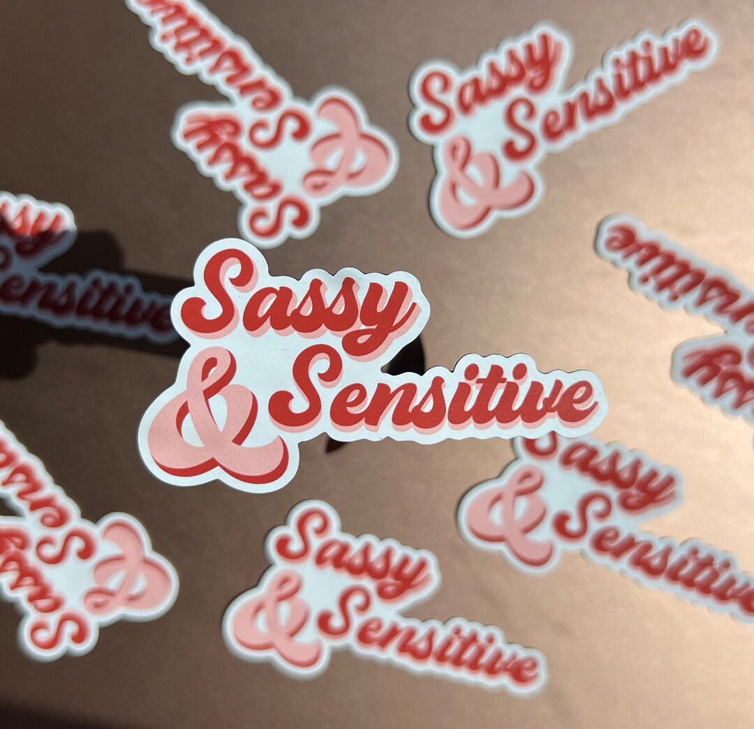Sassy and Sensitive Magnet, 3x1.6 In. - Etsy