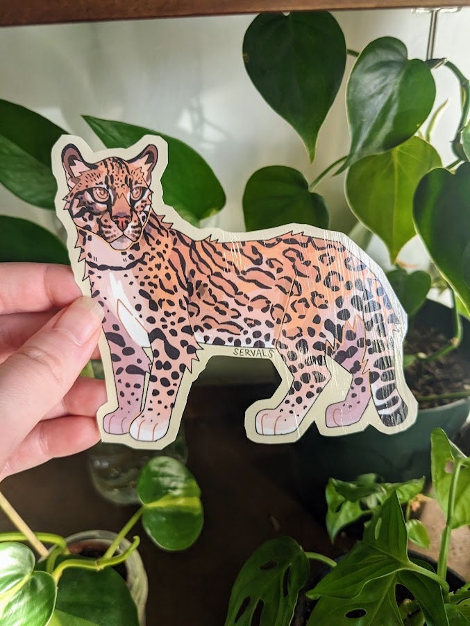 Ocelot Sticker Vinyl Weatherproof Sticker - Etsy