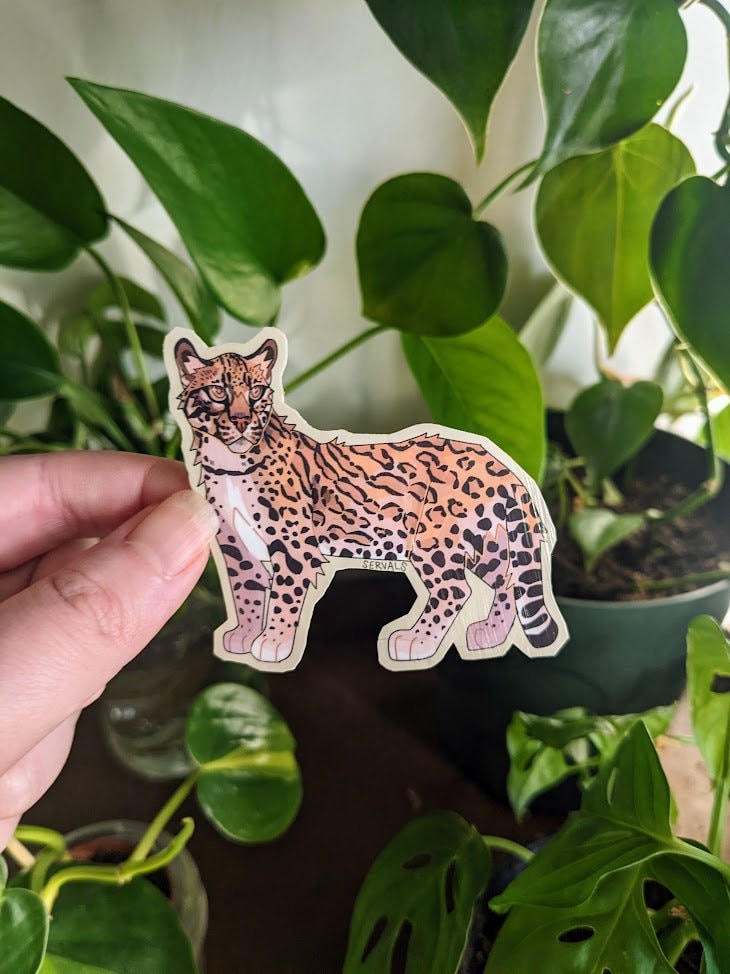 Ocelot Sticker Vinyl Weatherproof Sticker - Etsy