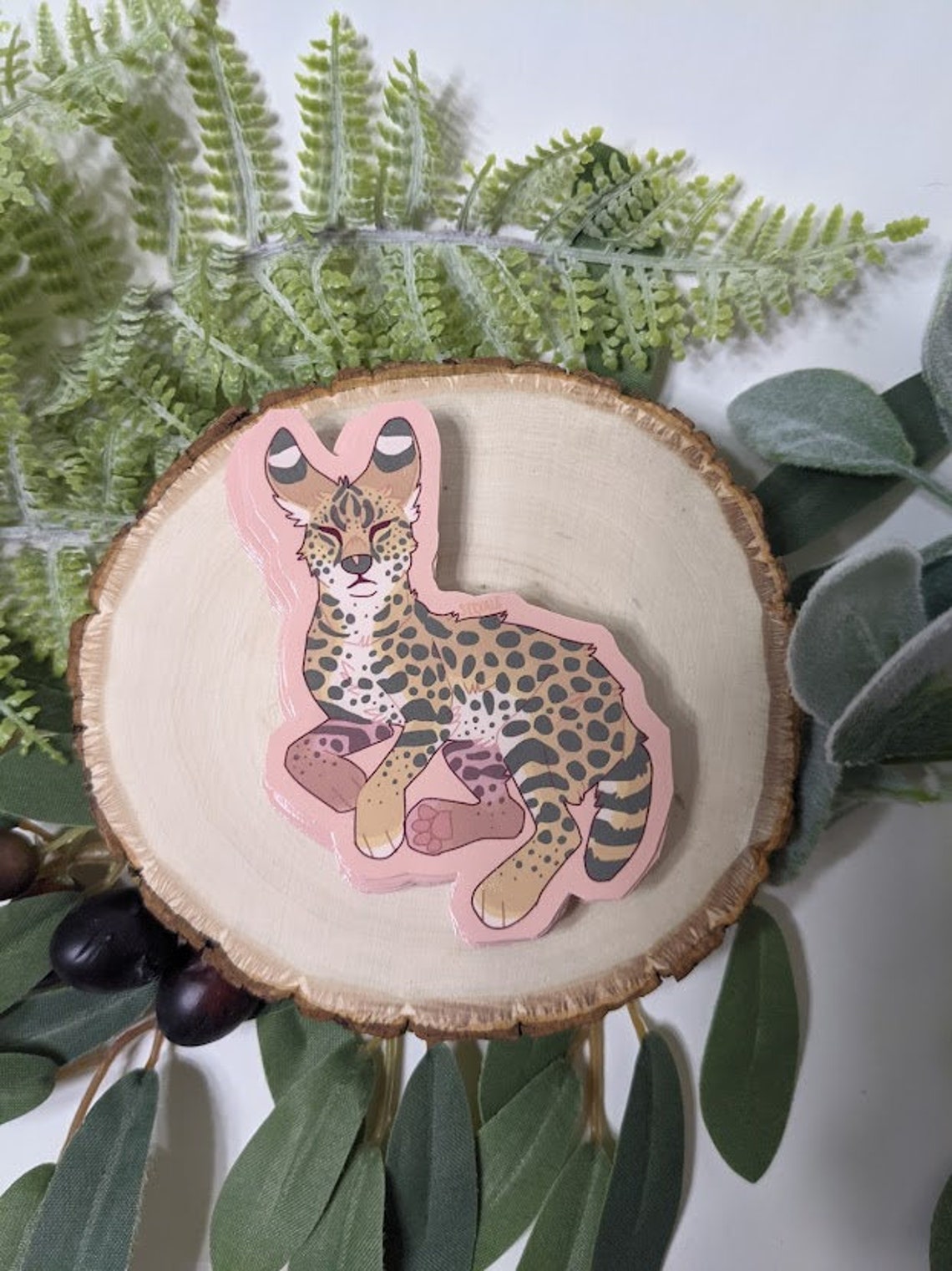 African Serval Sticker Vinyl Weatherproof Sticker - Etsy