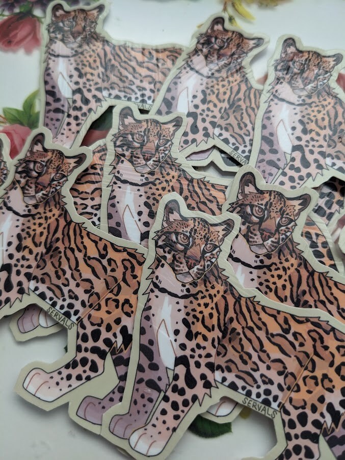 Ocelot Sticker Vinyl Weatherproof Sticker - Etsy