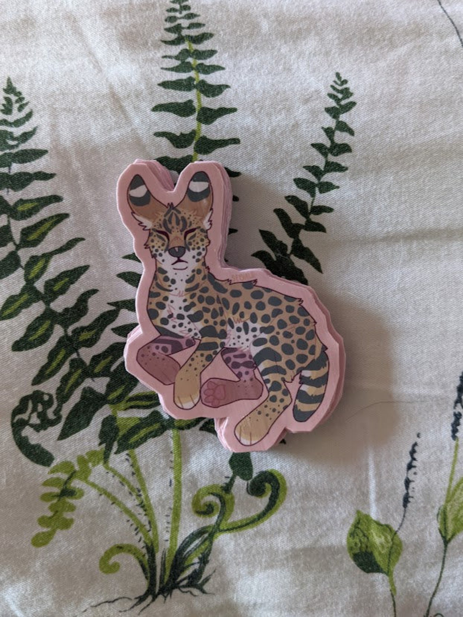 African Serval Sticker Vinyl Weatherproof Sticker - Etsy