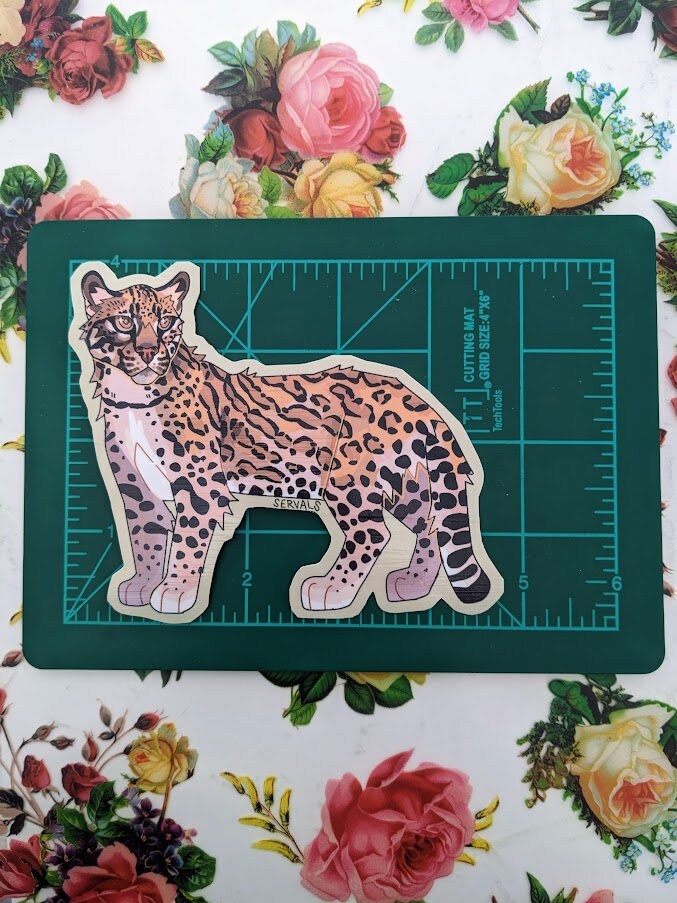 Ocelot Sticker Vinyl Weatherproof Sticker - Etsy