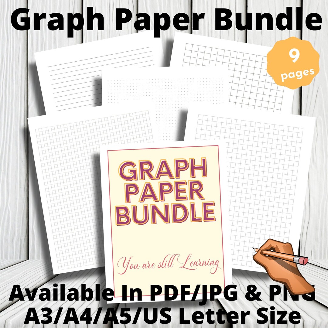 Graph Paper Bundle|experiment Journal|lab Notebook|minimalist Note ...