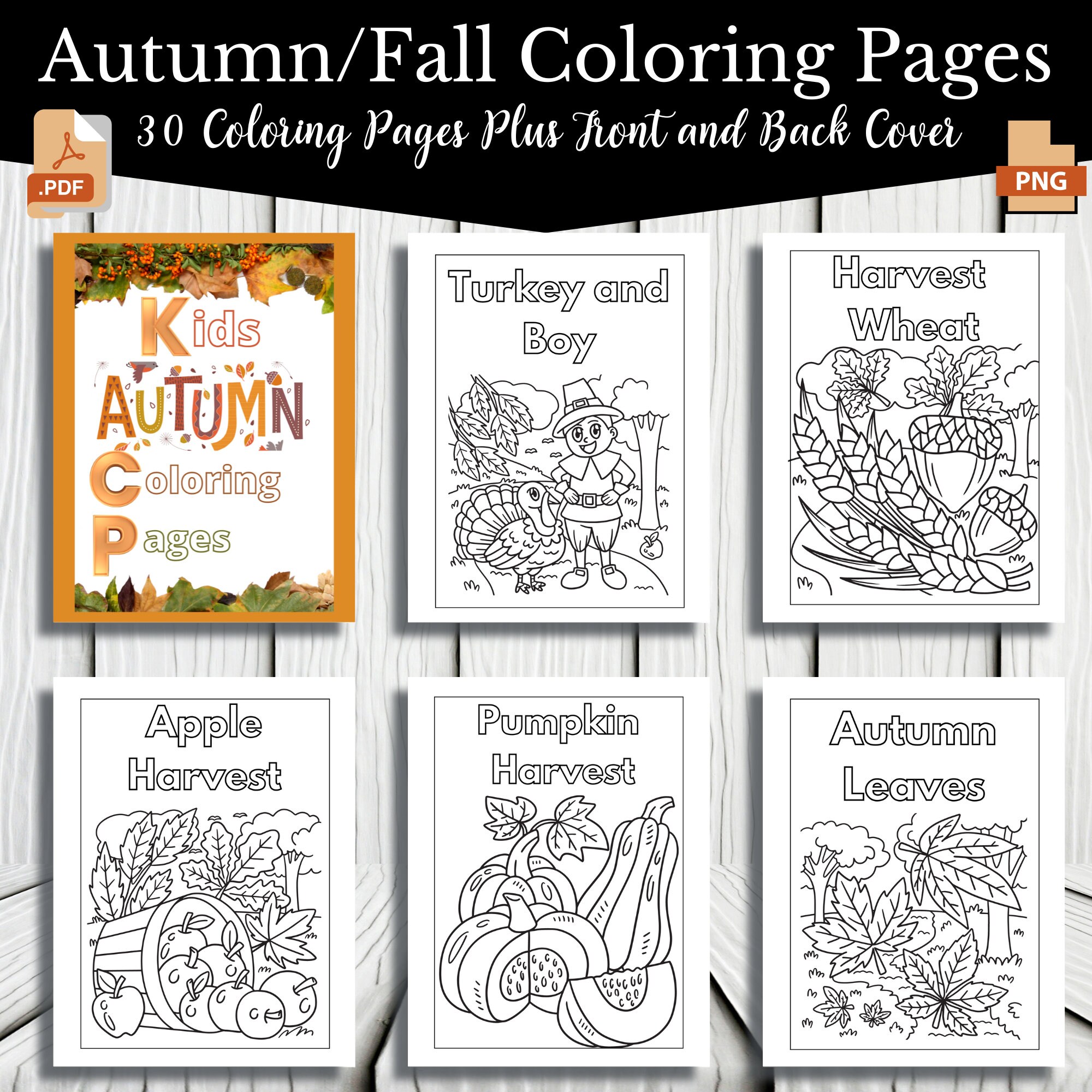 Kids Autumn Coloring Pages| Printable Fall Coloring Sheets| Thanks ...