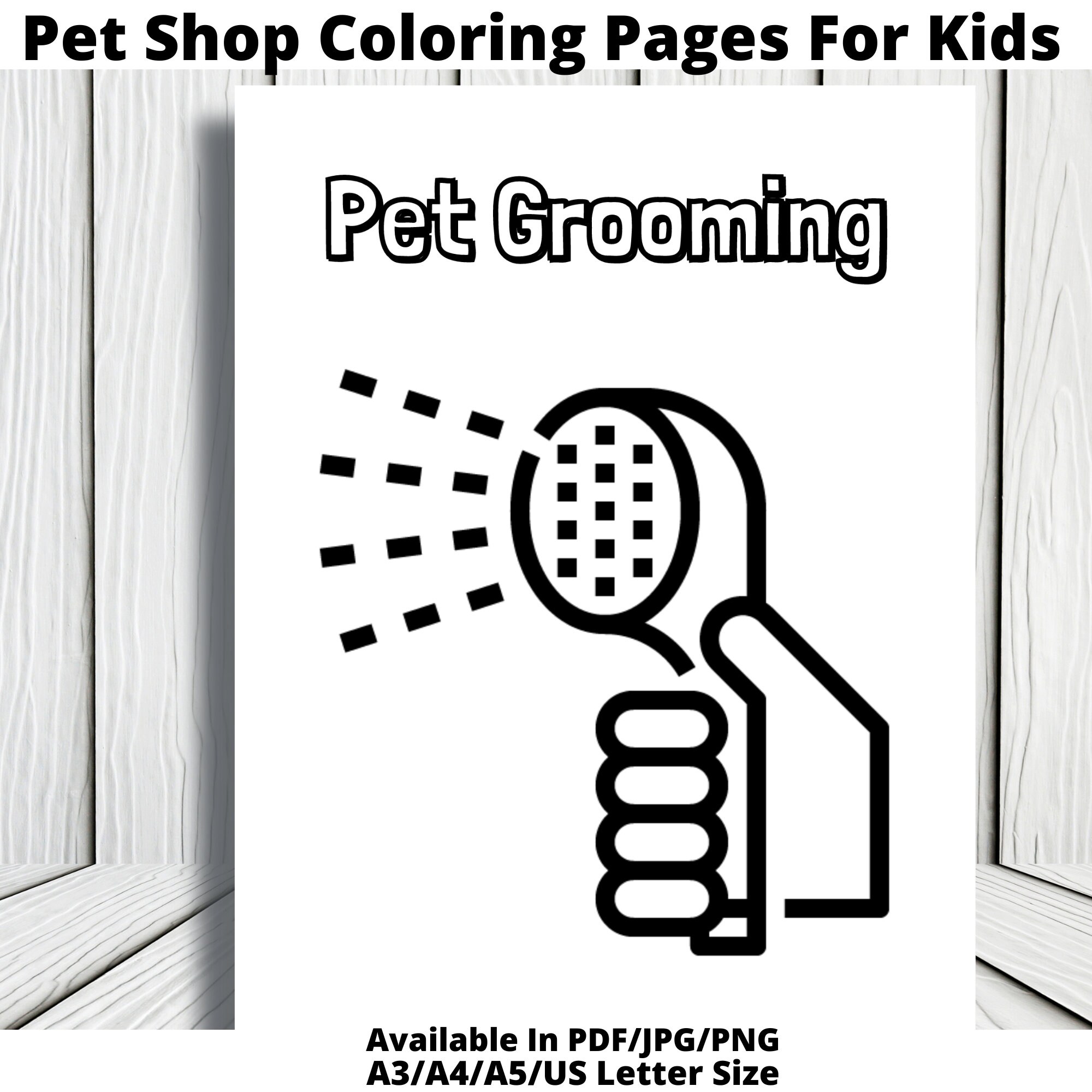 Pet Shop Coloring Pages for Kids| Printable Coloring Sheets for Home ...