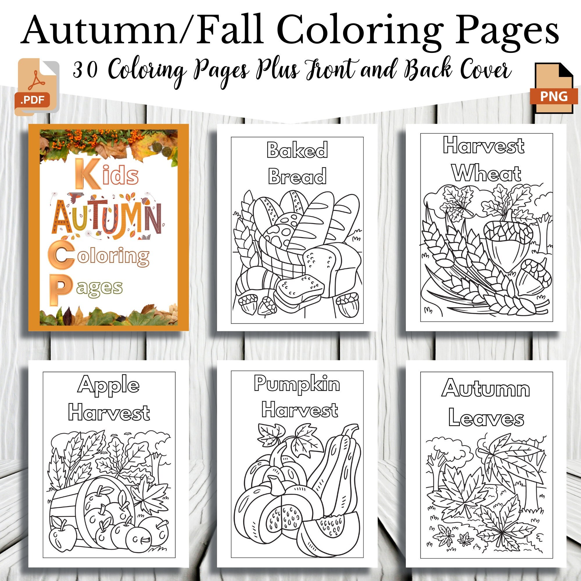 Kids Autumn Coloring Pages| Printable Fall Coloring Sheets| Thanks ...