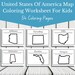 The United States of America Map Coloring Worksheet for Kids| America ...