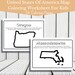The United States of America Map Coloring Worksheet for Kids - Etsy