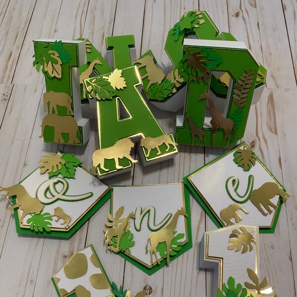 Safari Letters - Etsy