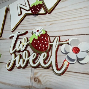 Strawberry 1st Birthday/strawberries Cake Topper/berries Hight Chair ...