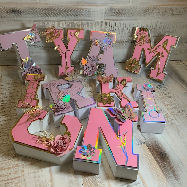 3d Letters - Etsy
