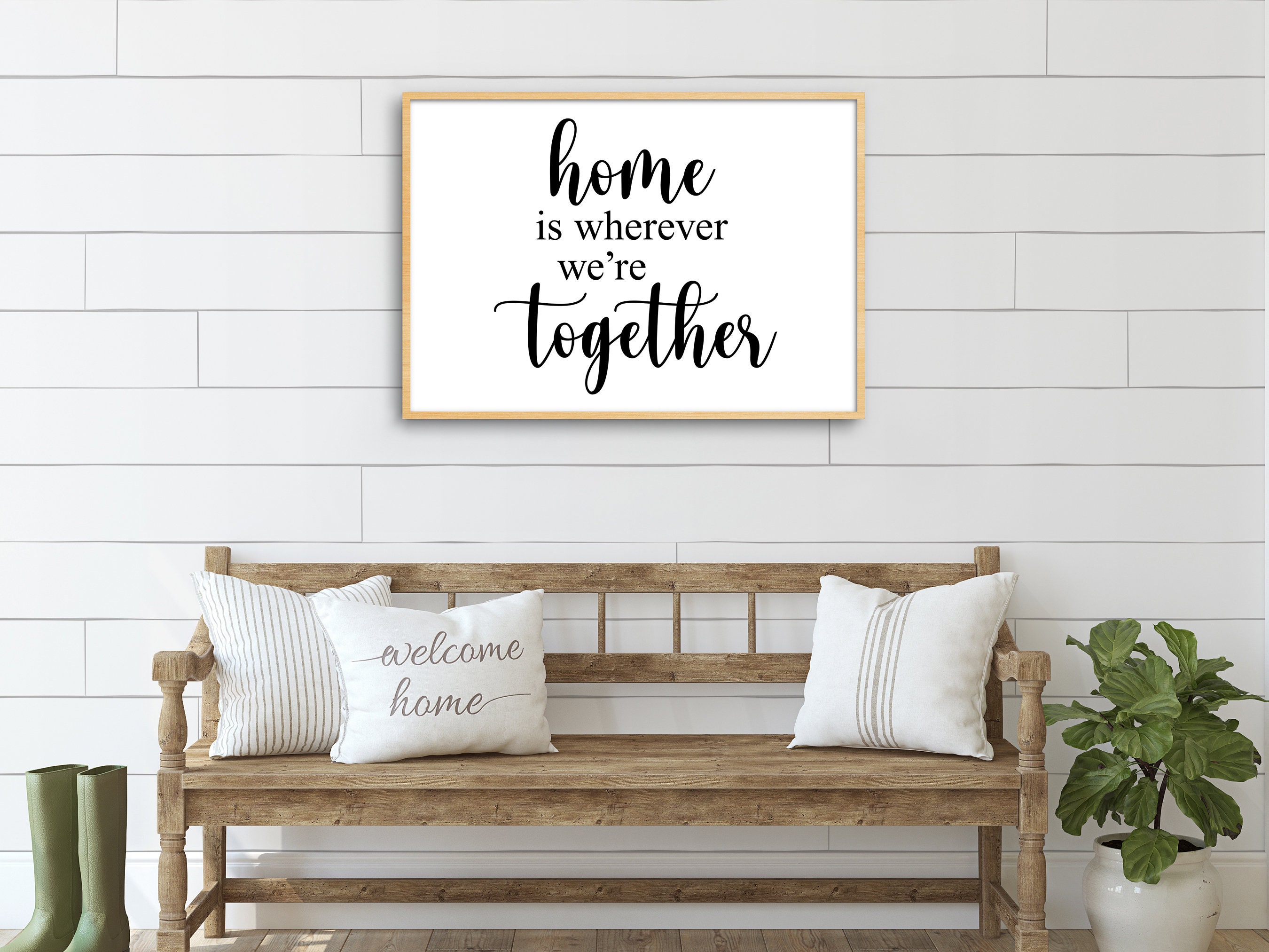 Home is Wherever We're Together. Printable Art. JPG SVG - Etsy