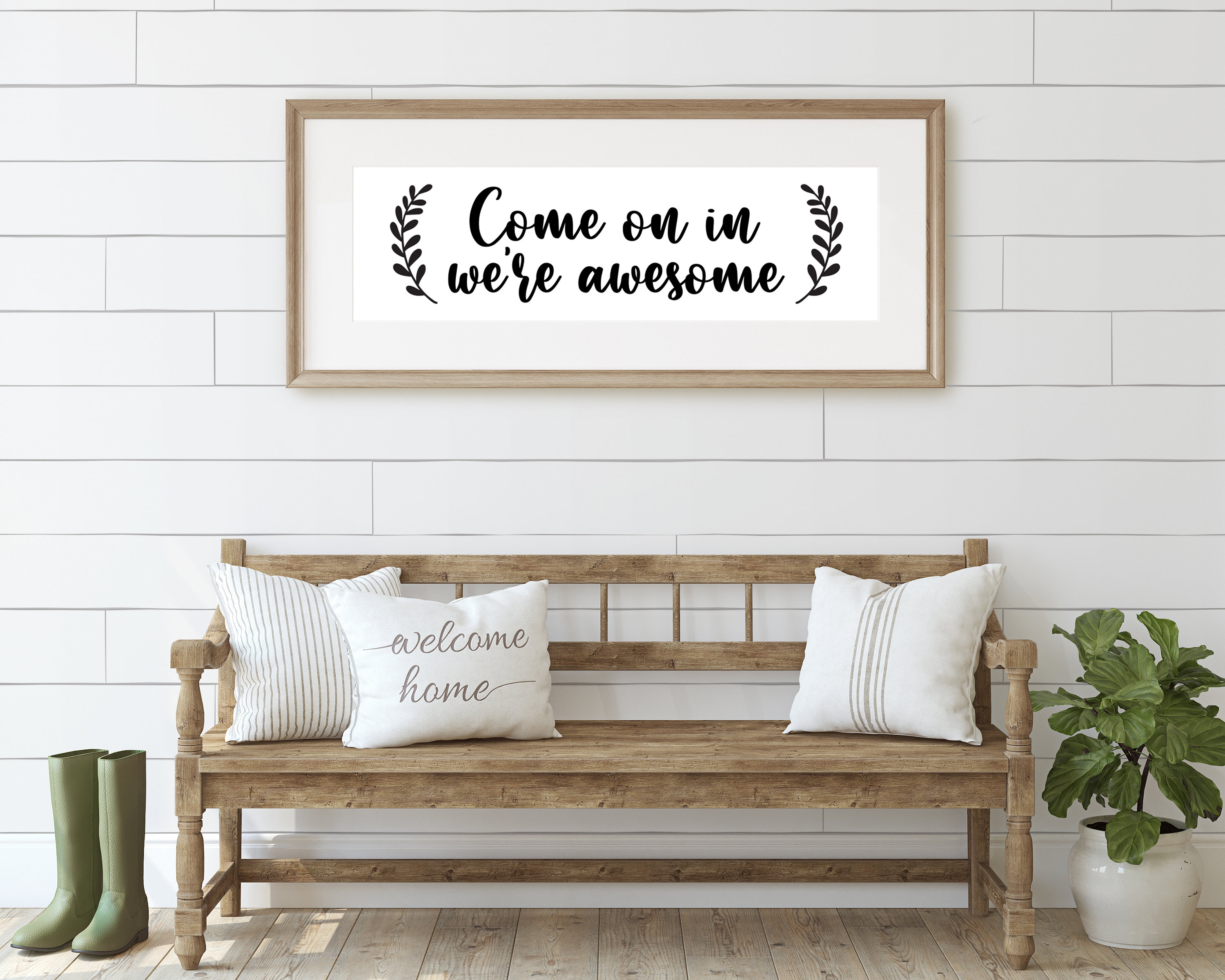 Come on in We're Awesome. Printable Wall Art. Welcome Sign for Entryway ...