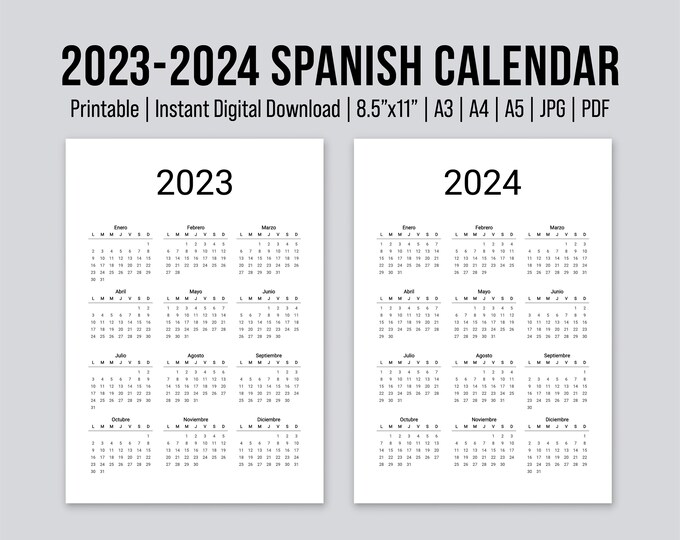 2023 Digital Calendar for Download - Etsy