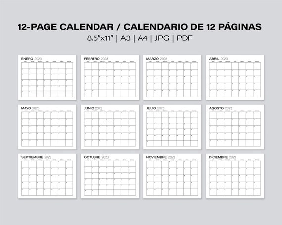 Calendario En Espanol