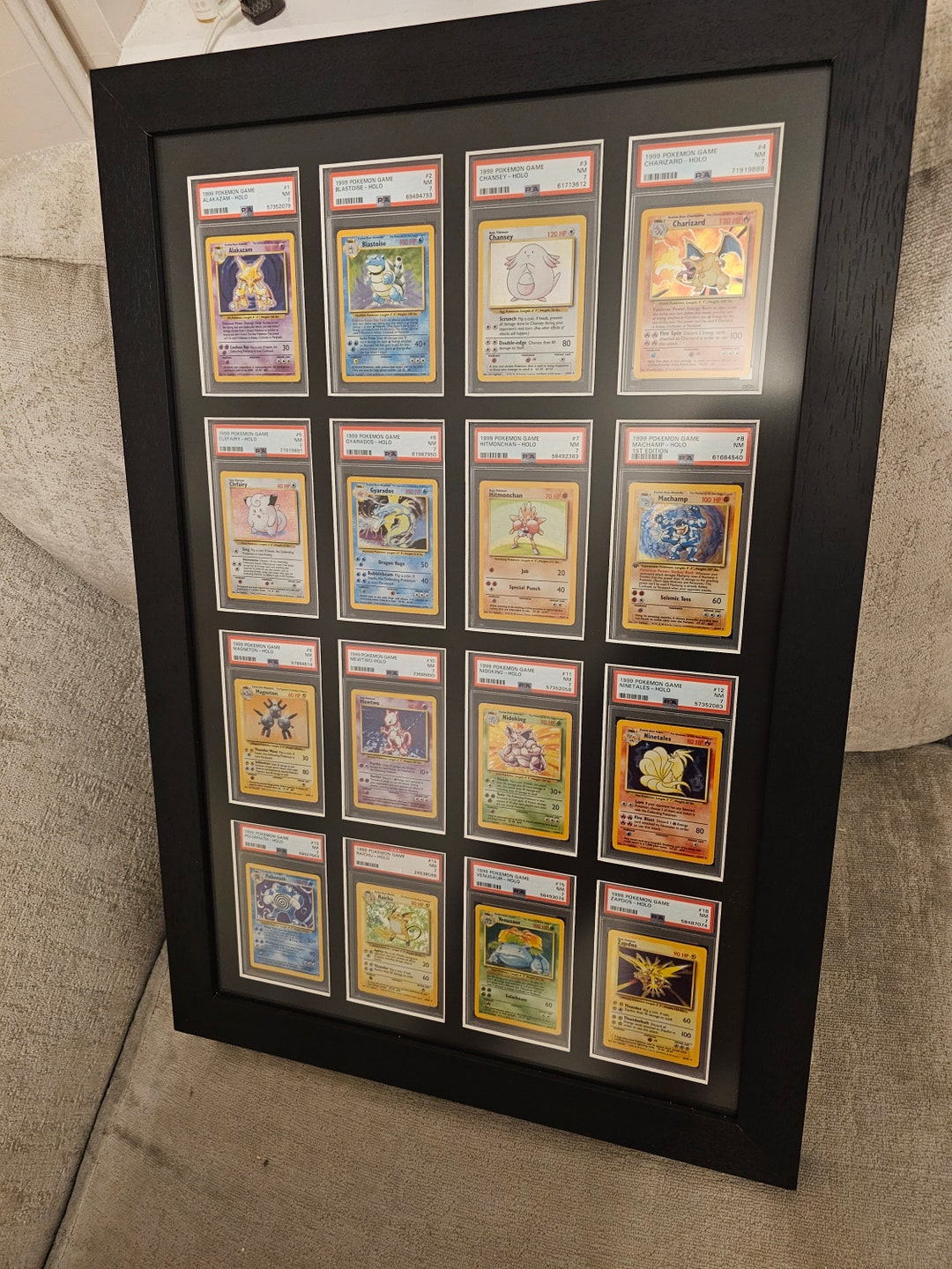 1999 PSA 7 Pokemon Base Set Holo With Custom Frame - Etsy