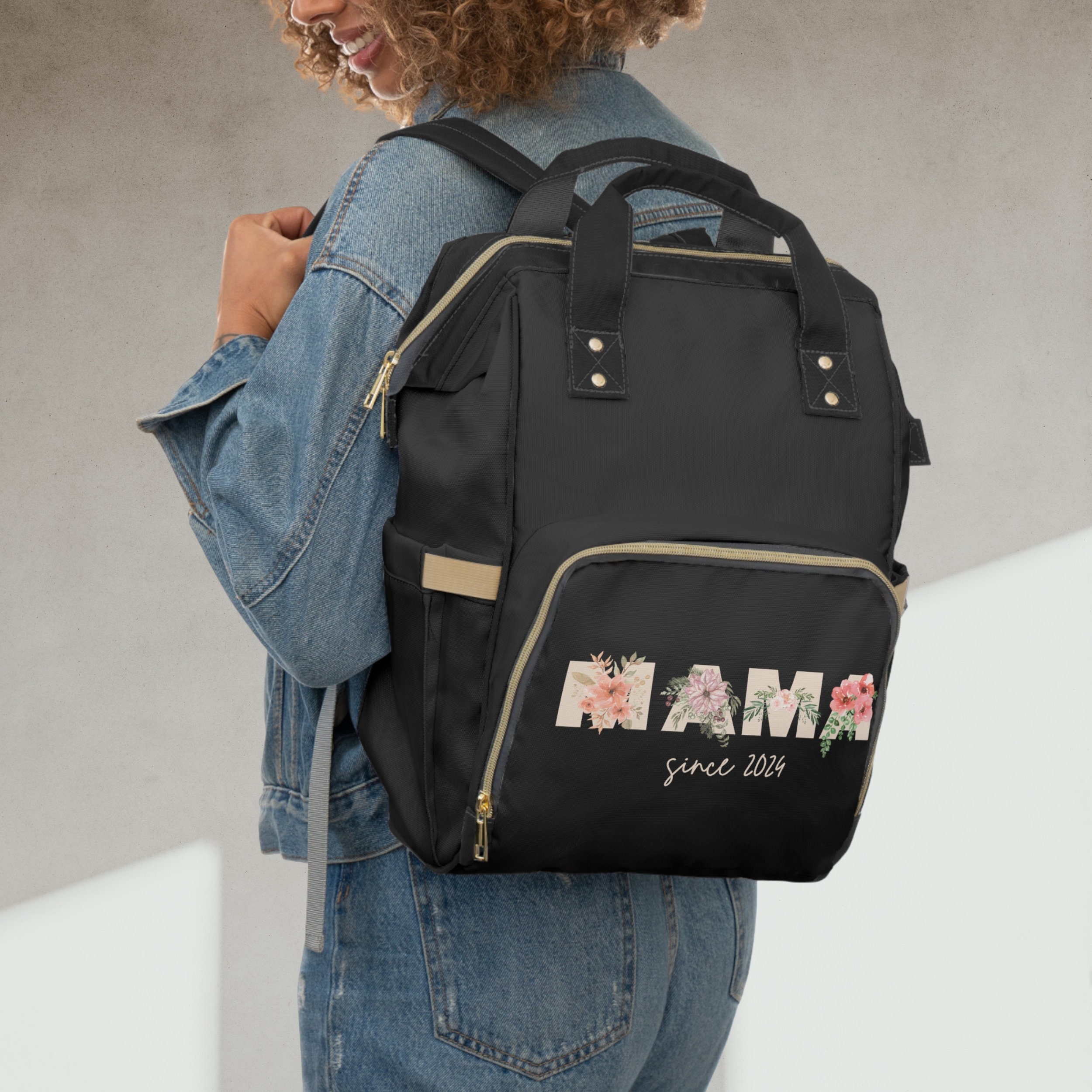 Custom Mama Diaper Bag Gift for Moms Custom Multifunctional Baby Bag ...