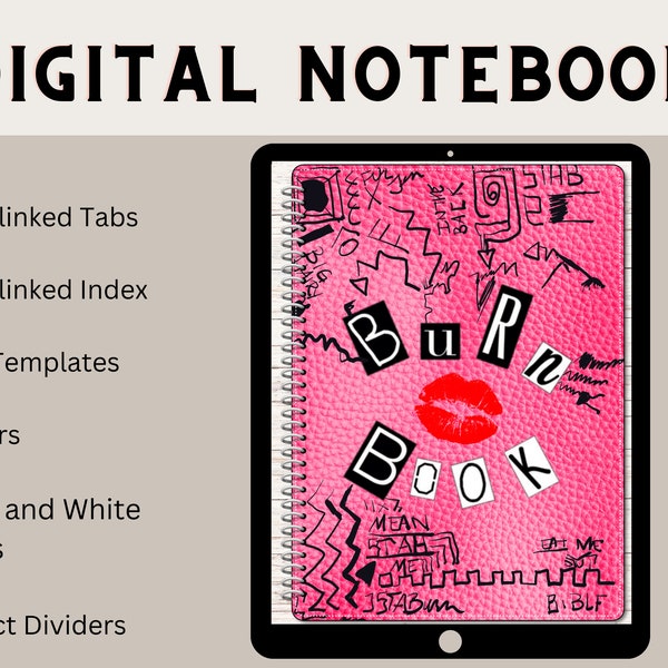 Burn Book Template - Etsy