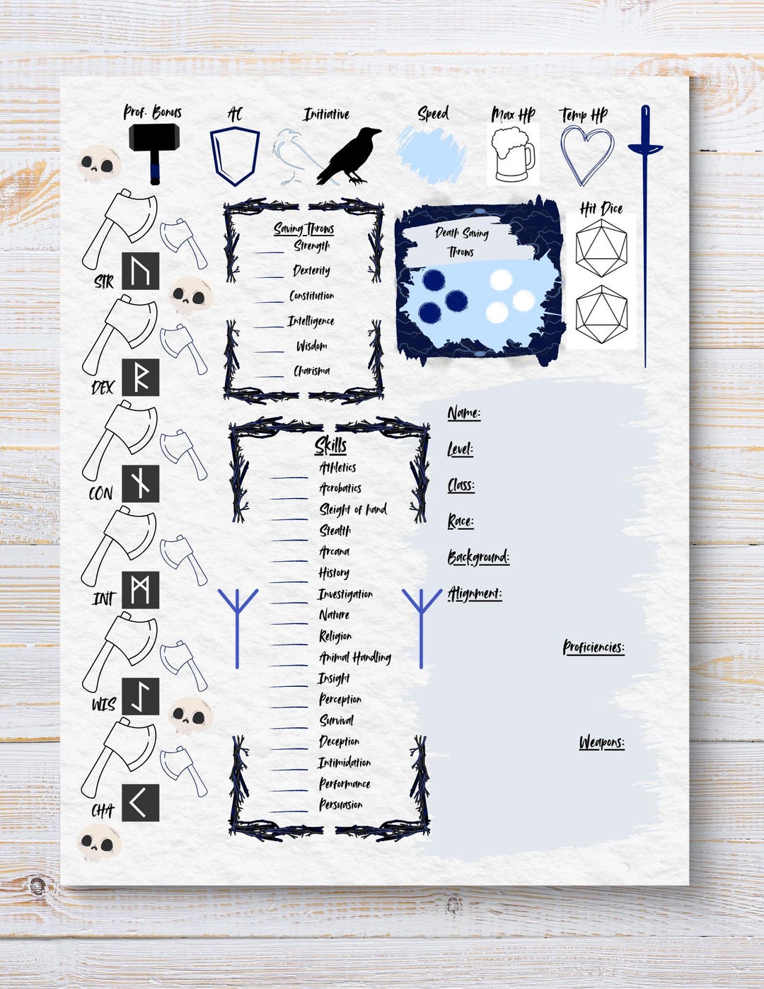 Viking/norse Mythology Inspired Downloadable Dungeons and Dragons ...