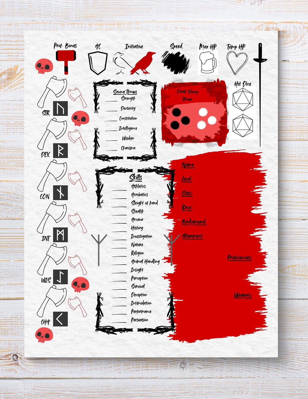 Viking/norse Mythology Inspired Downloadable Dungeons and Dragons ...