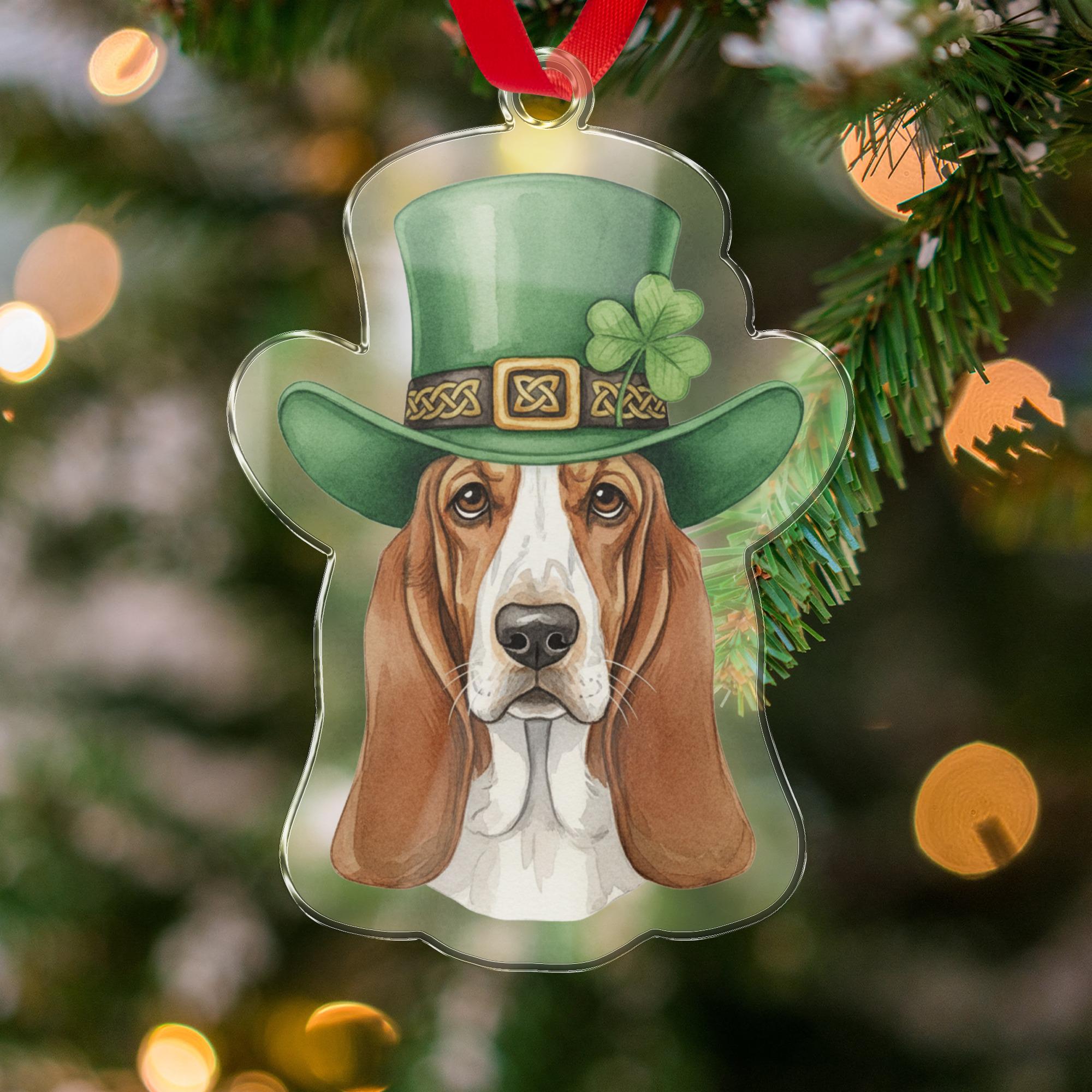 Basset Hound St Patrick PNG, Watercolor Dog With Hat Clipart for ...