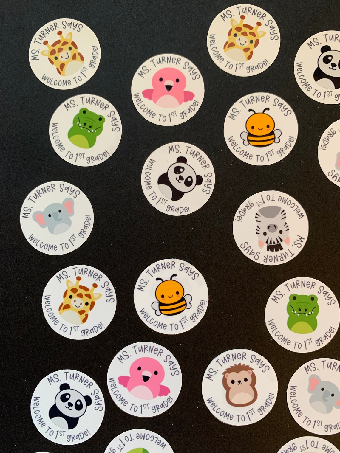 Welcome Back Stickers Personalized Teacher Back to School Stickers ...