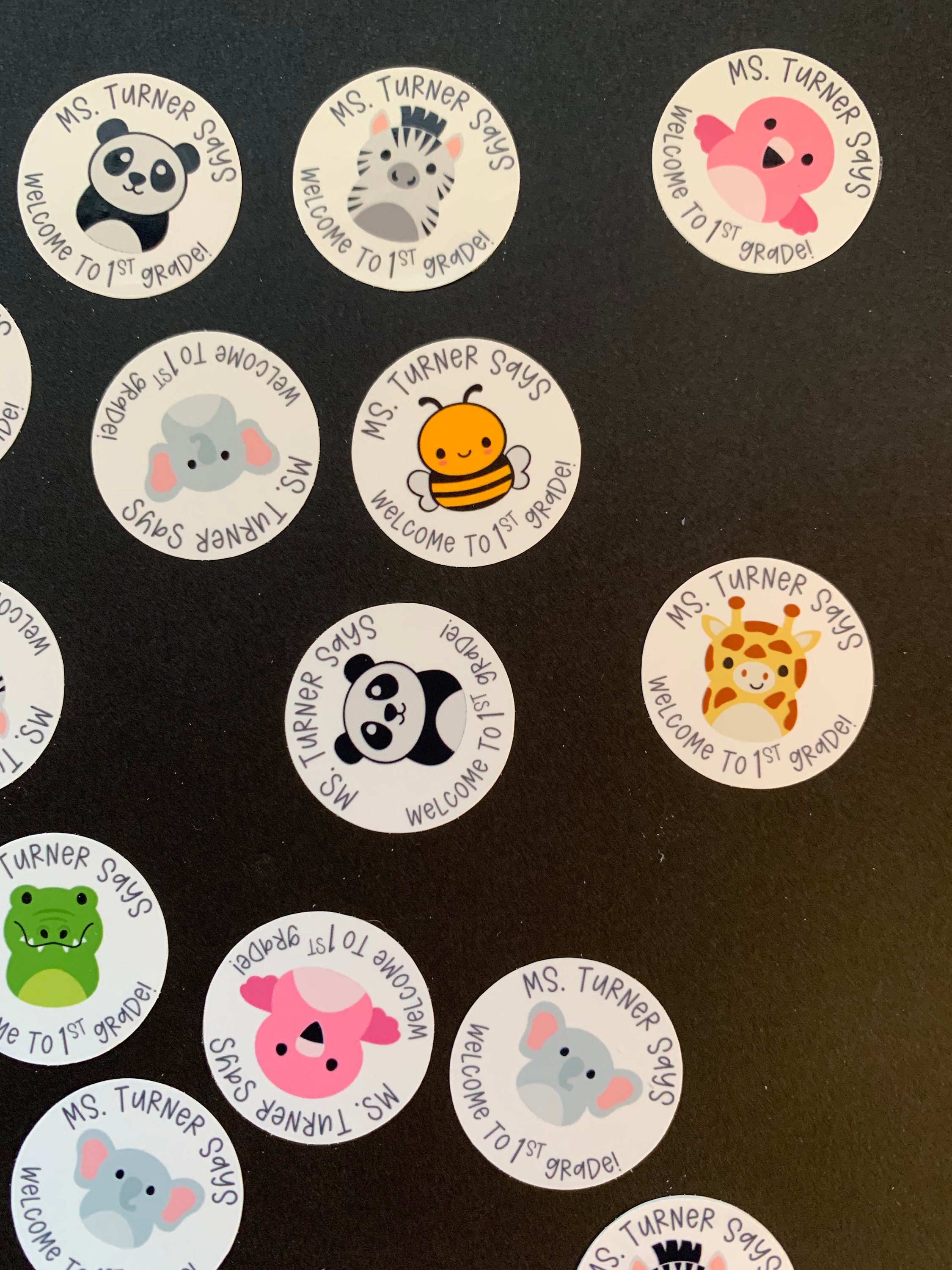 Welcome Back Stickers Personalized Teacher Back to School Stickers ...