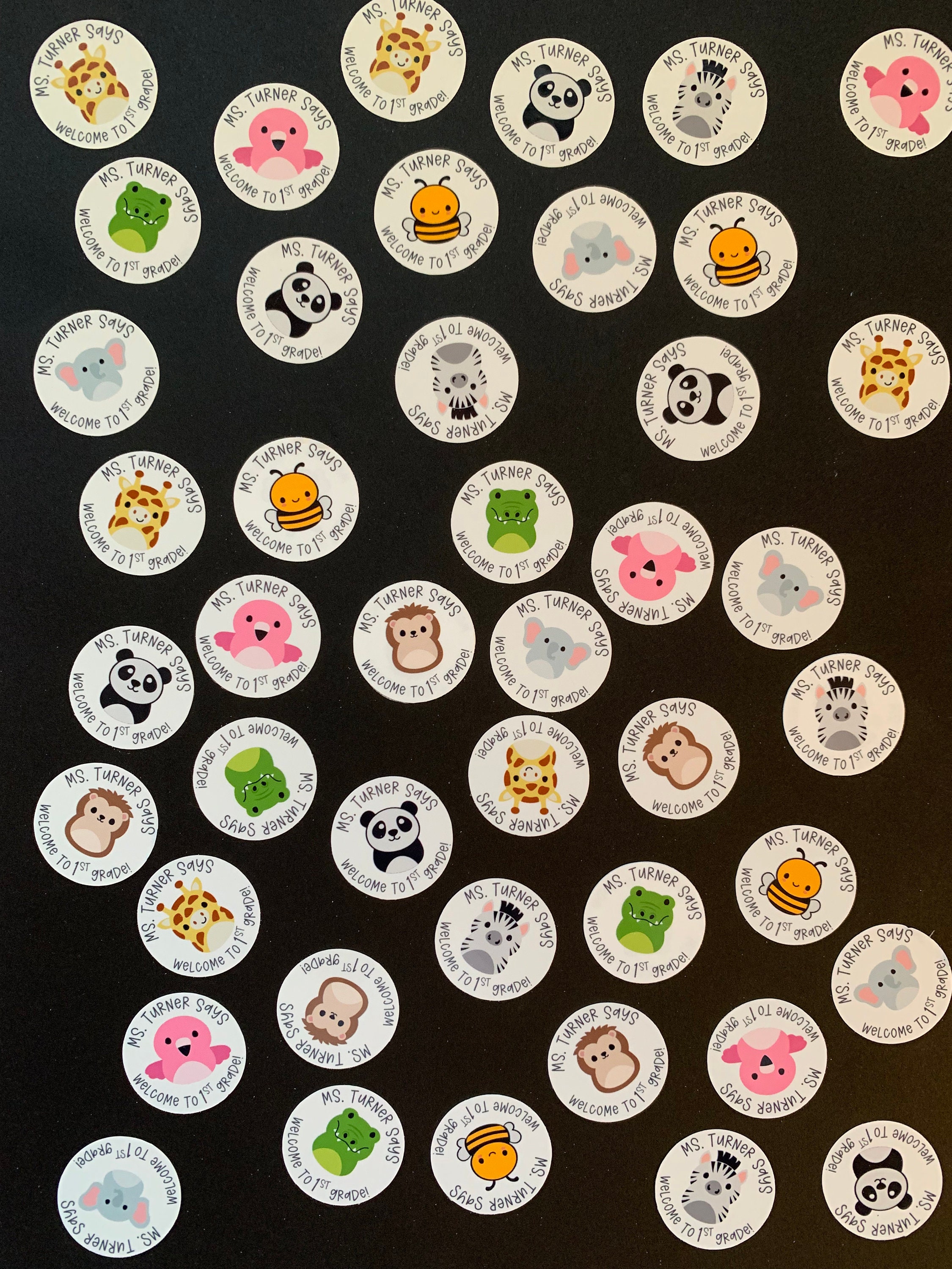 Welcome Back Stickers Personalized Teacher Back to School Stickers ...