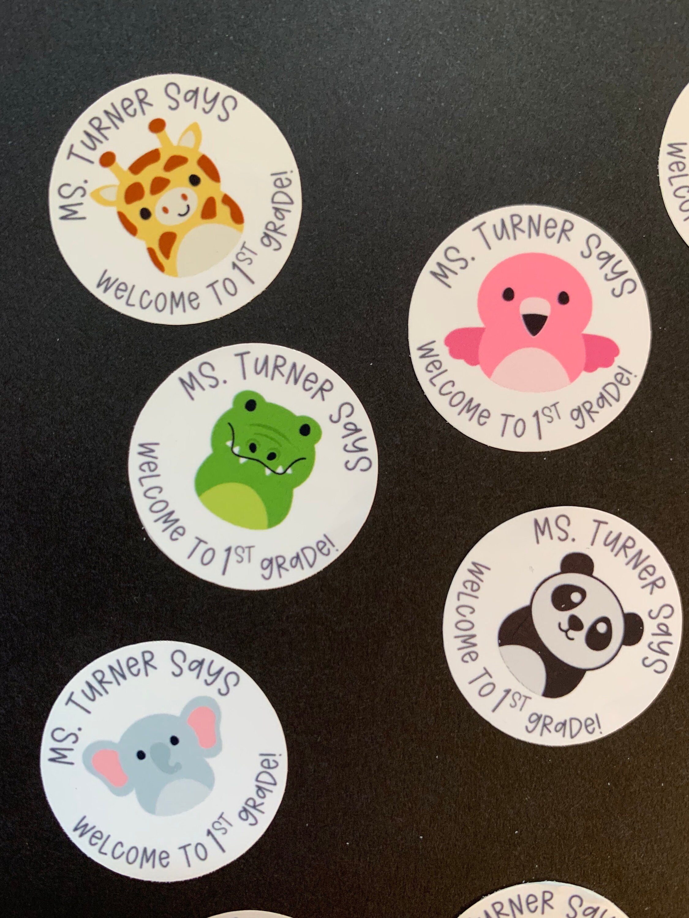 Welcome Back Stickers Personalized Teacher Back to School Stickers ...