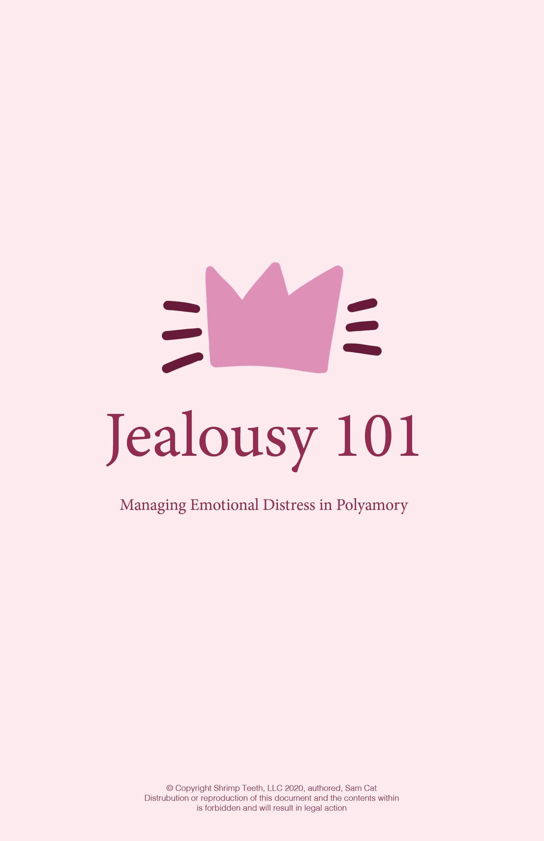 Jealousy 101 Workbook - Etsy