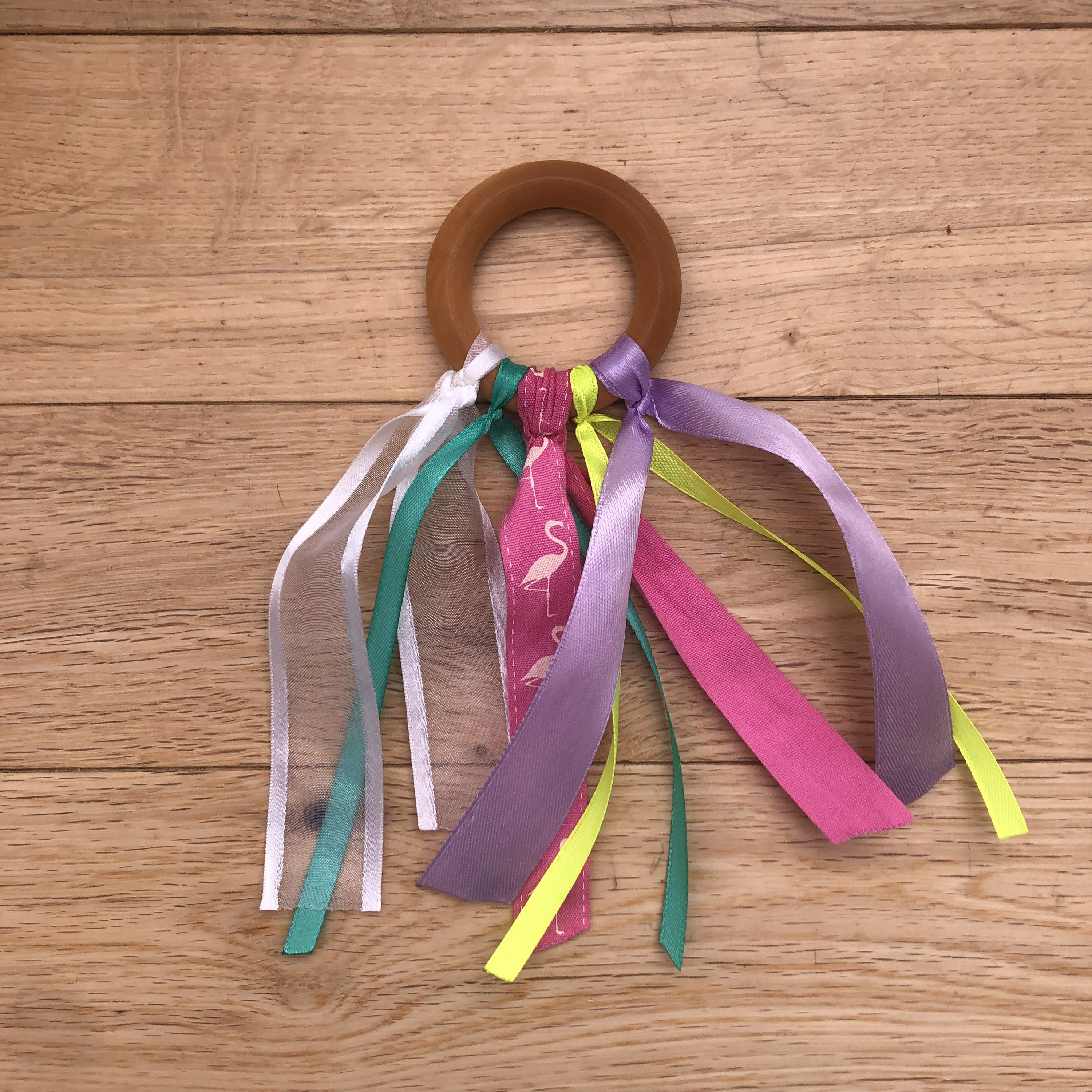 Sensory Ring / Wooden Toy / Gift / Child / Toddler / Ribbon - Etsy UK