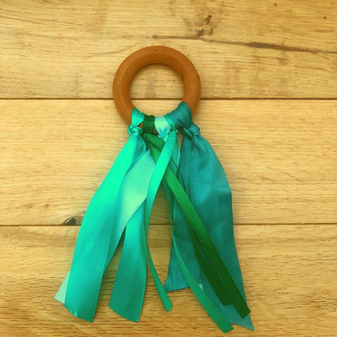Sensory Ring / Wooden Toy / Gift / Child / Toddler / Ribbon - Etsy UK