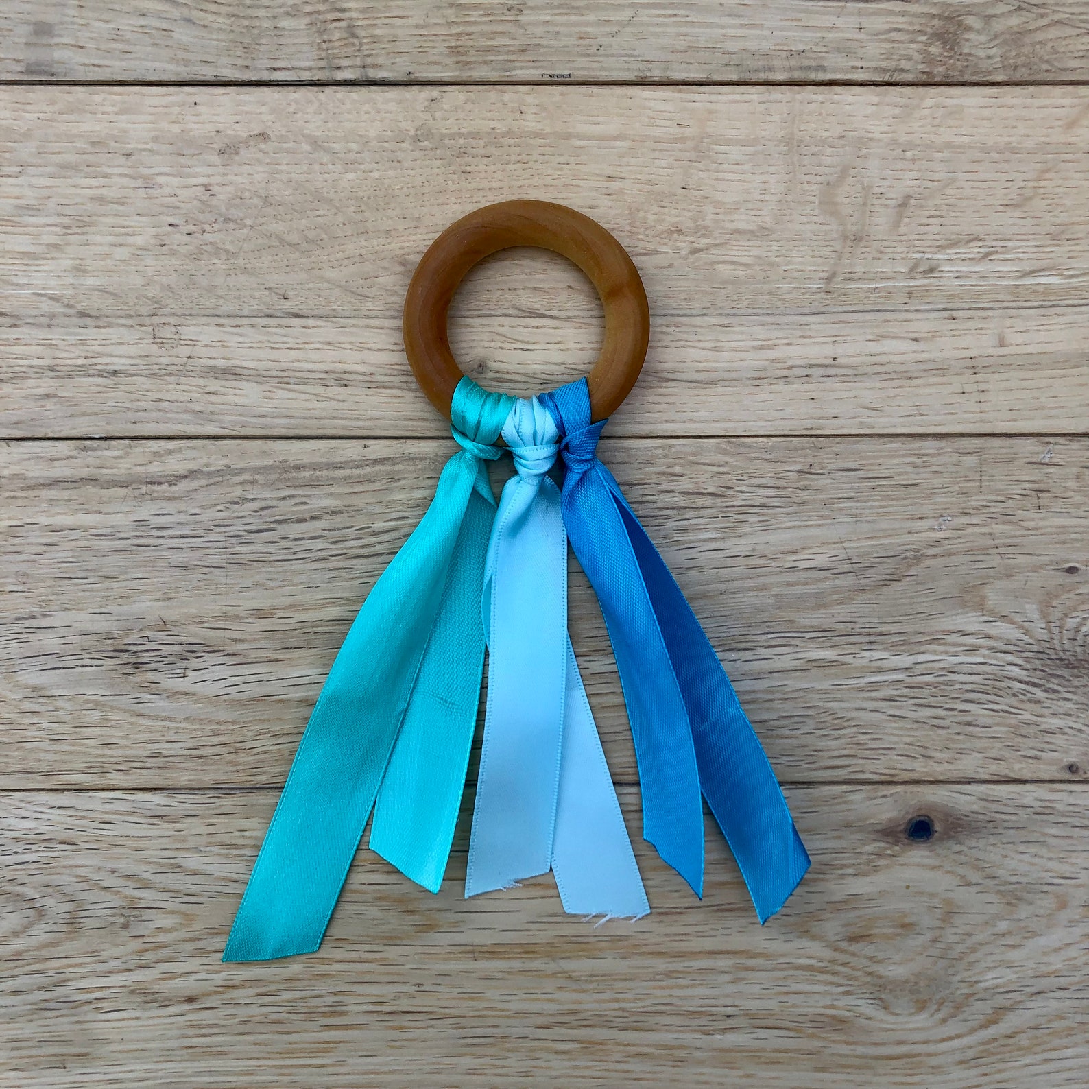 Sensory Ring / Wooden Toy / Gift / Child / Toddler / Ribbon - Etsy UK