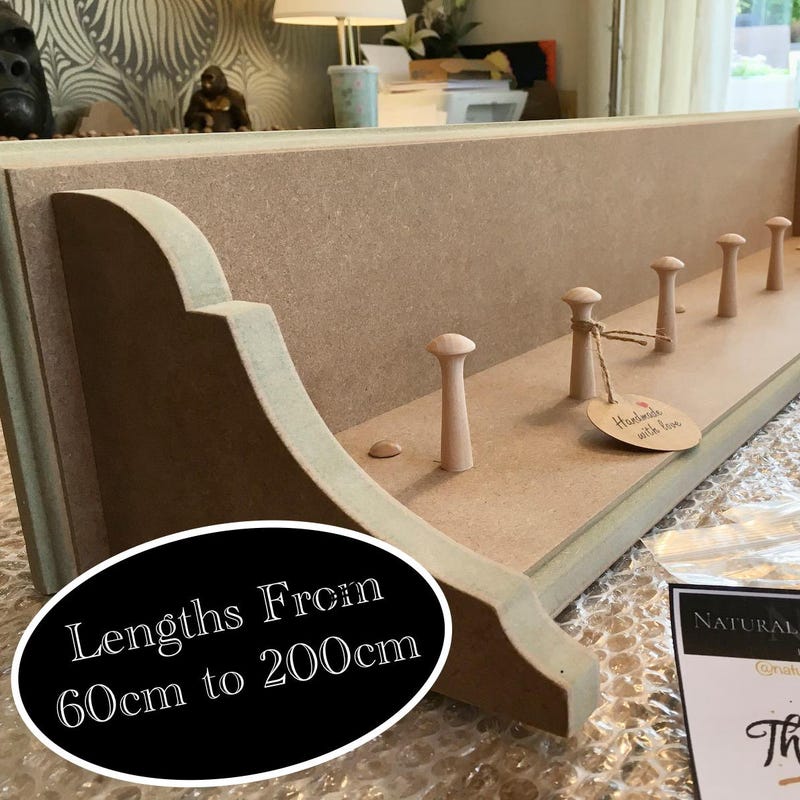 Peg Rail Shelf Brackets - Etsy UK