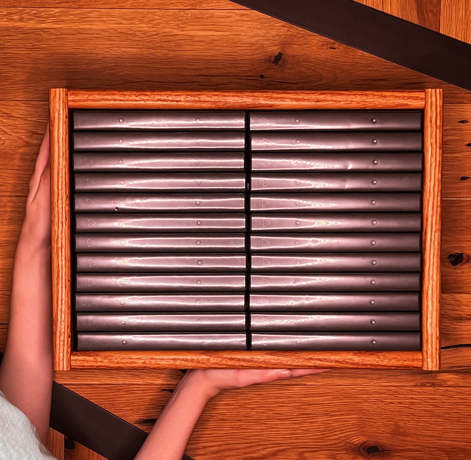 Double Column, 24 DVD Cases, Stamp Pad Case Organizer, Black Stamp Pad ...