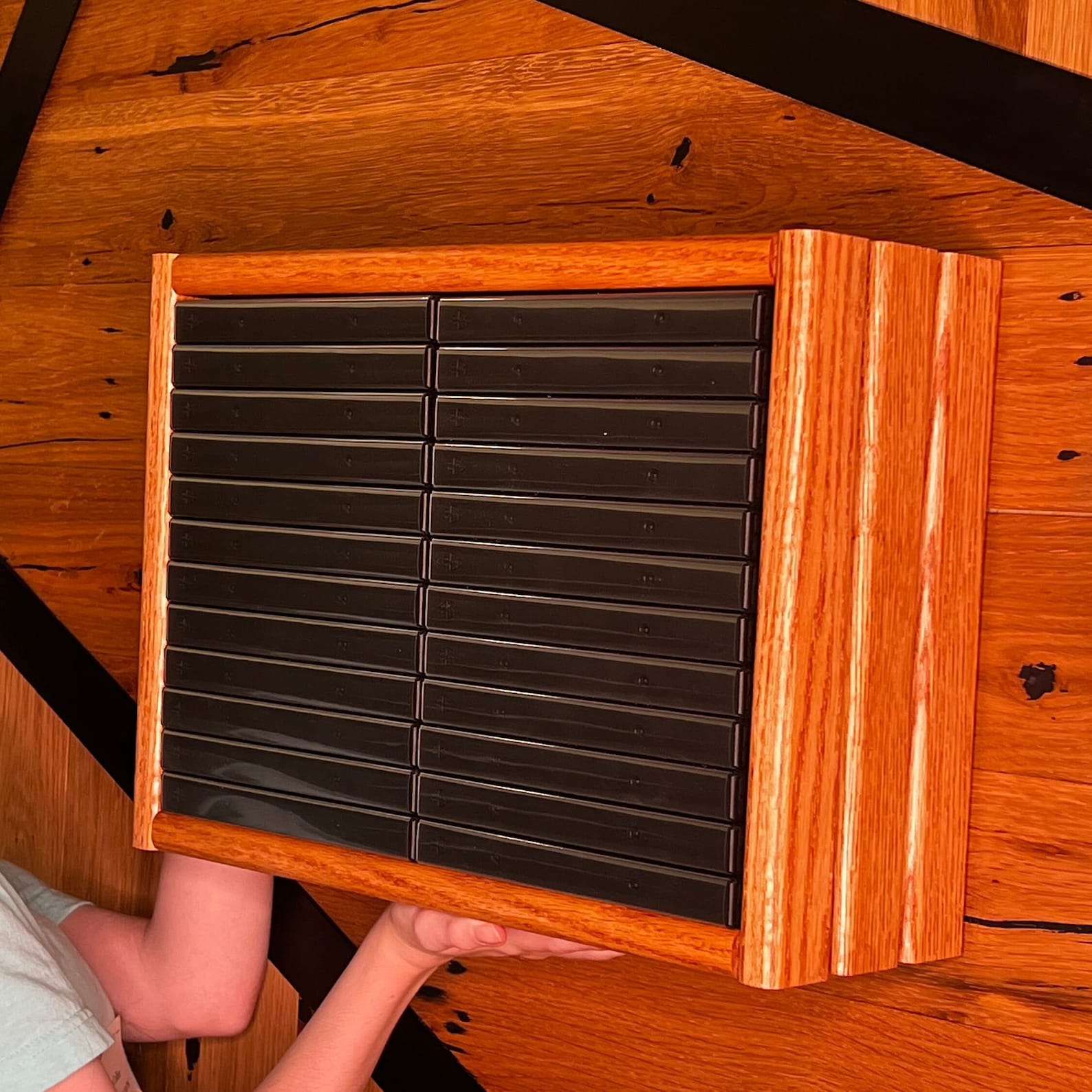 Double Column, 24 DVD Cases, Stamp Pad Case Organizer, Black Stamp Pad ...