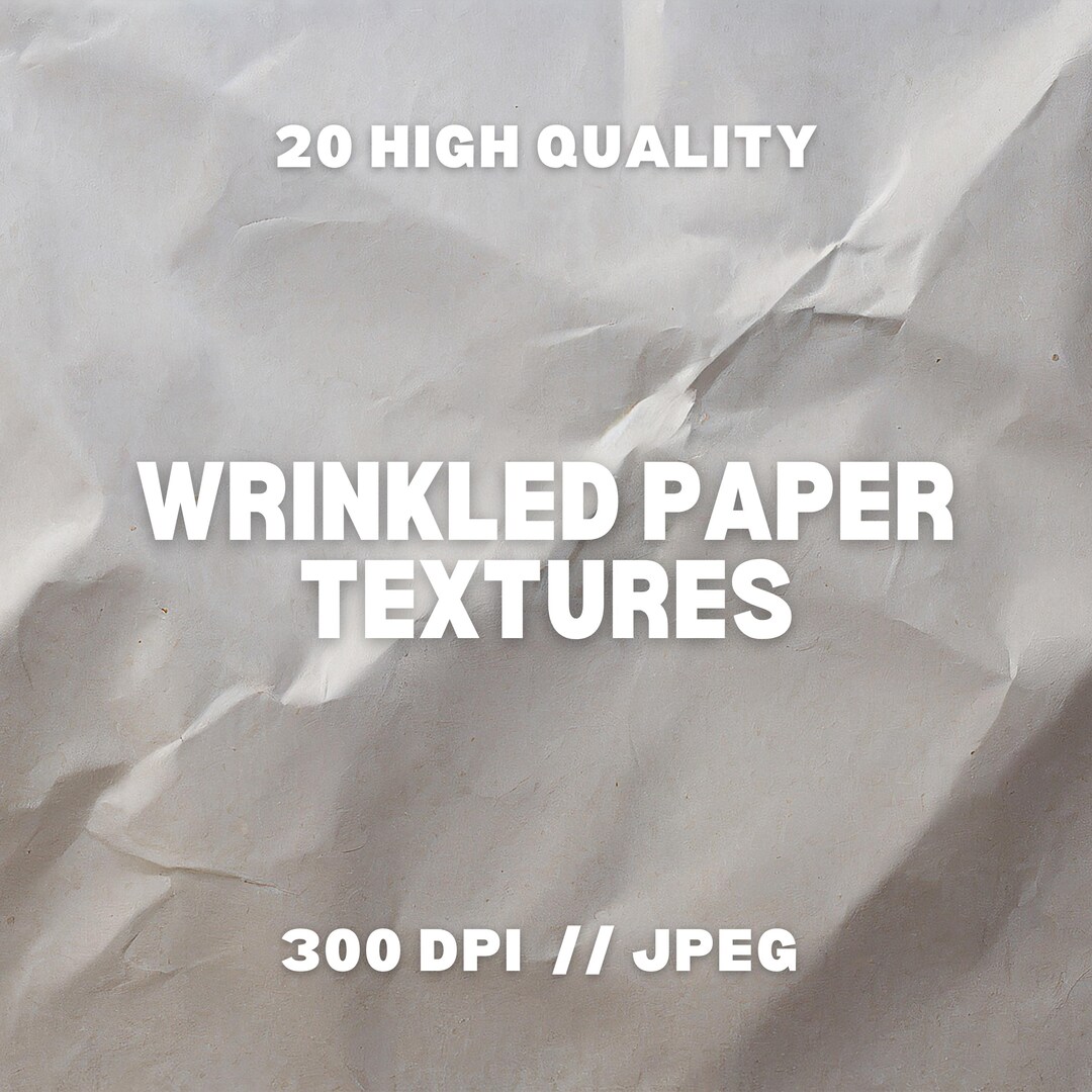 Wrinkled Paper Textures, Paper Texture, Digital Texture, Craft Paper, Paper Backgrounds, Digital ...