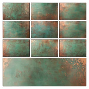 Copper Plate Textures, Metallic Backgrounds, Copper Overlays, Metal ...