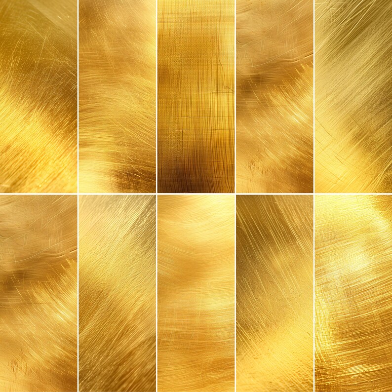 Gold Metal Texture Backgrounds, Metal Texture, Digital Paper, Metallic ...